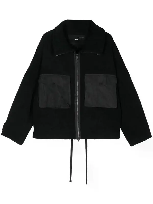 Isabel Benenato Virgin Wool-merino Wool Blend Fleece Jacket