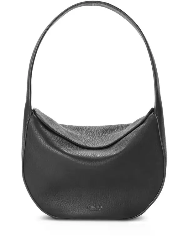 Shinola Grained-leather Shoulder Bag - Black