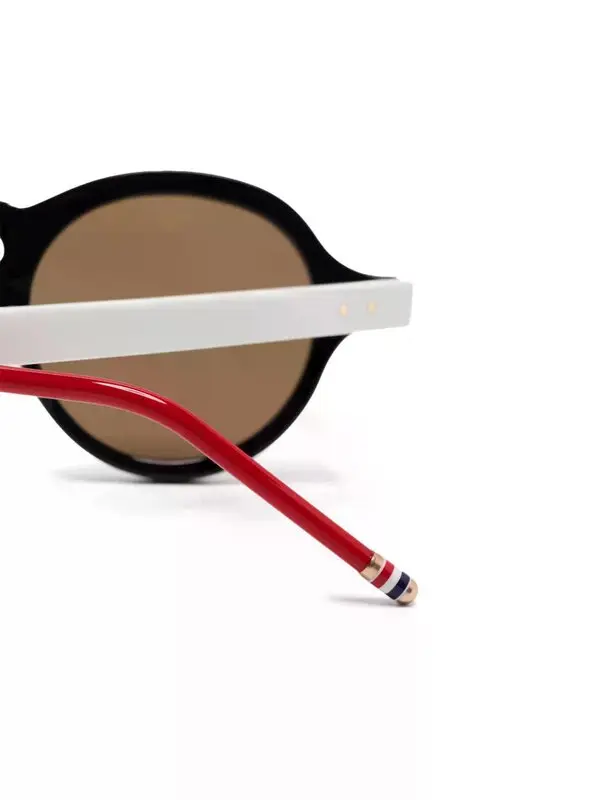 Thom Browne Round Frame Sunglasses - Black