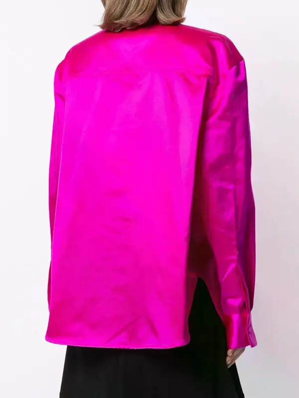 Alex Perry Duchesse Satin Boxy Shirt
