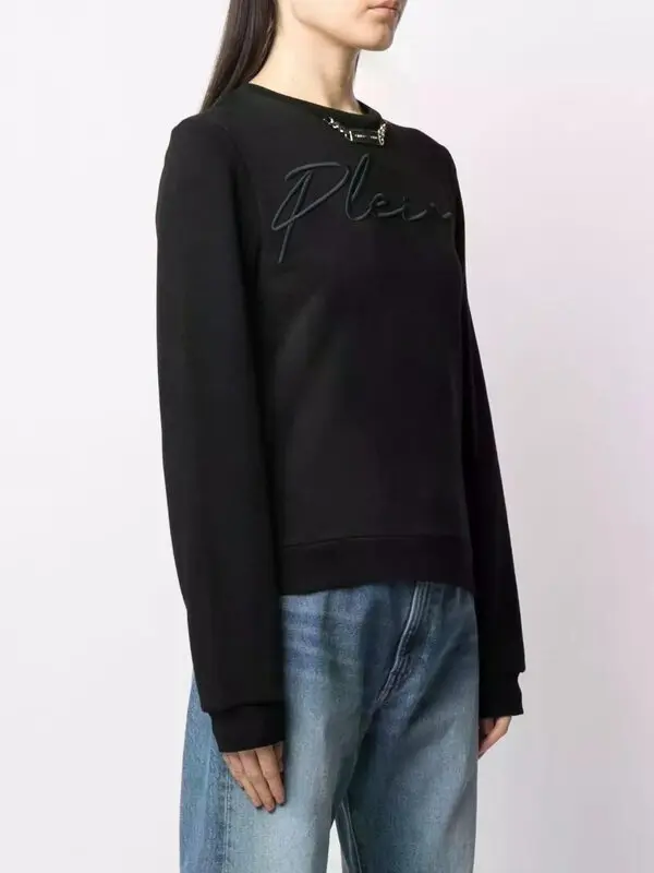 Philipp Plein Embroidered Logo Sweatshirt
