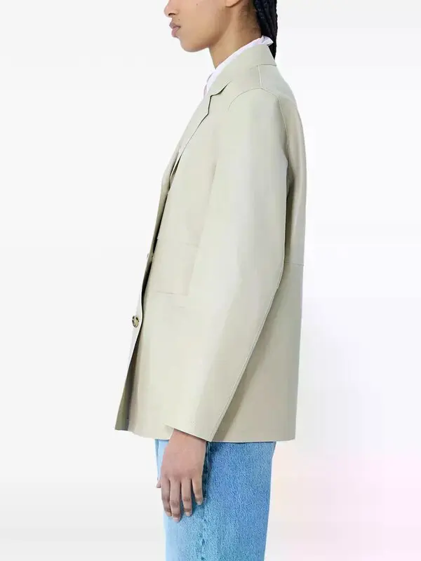 TOTEME Single-breasted Leather Blazer