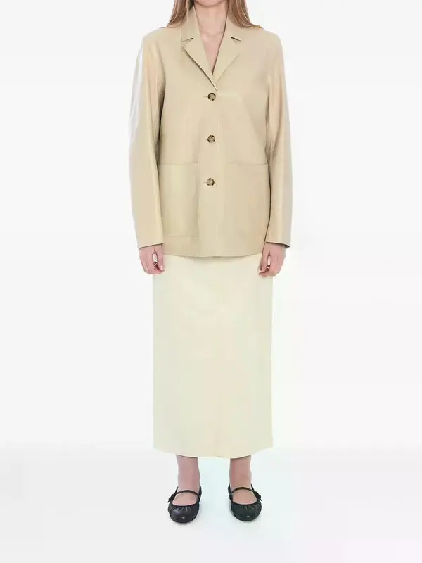 TOTEME Single-breasted Leather Blazer