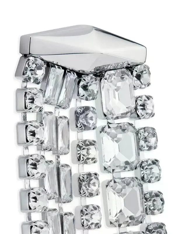JIMMY CHOO Zandra Crystal Embellished Drop Earrings