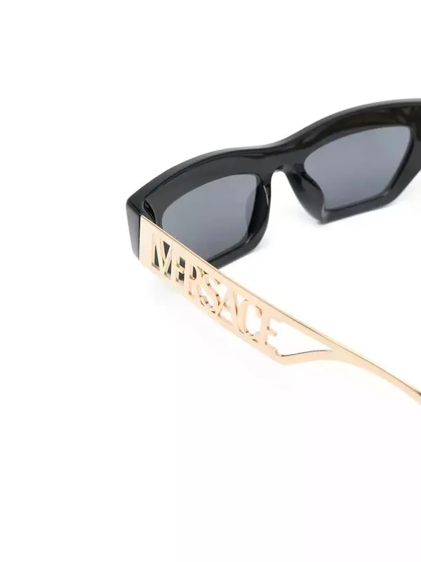 Versace Logo Plaque Cat-eye Sunglasses