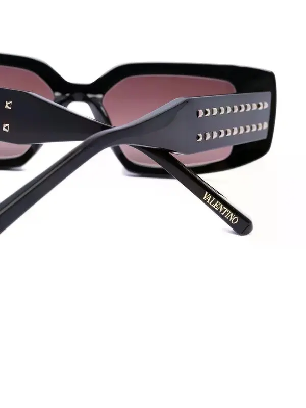 Valentino Garavani Rockstud Rectangle Sunglasses