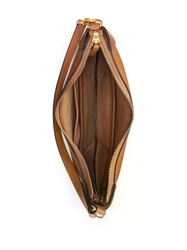 Polo Ralph Lauren Small Polo Id Leather Shoulder Bag - Neutrals