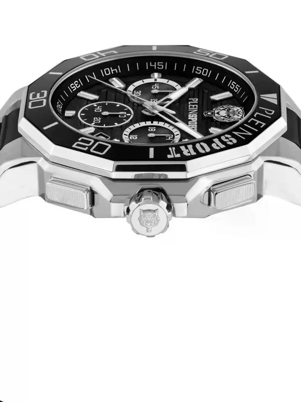 PLEIN SPORT Chronograph Watch With Stainless Steel Case And Rubber Strap