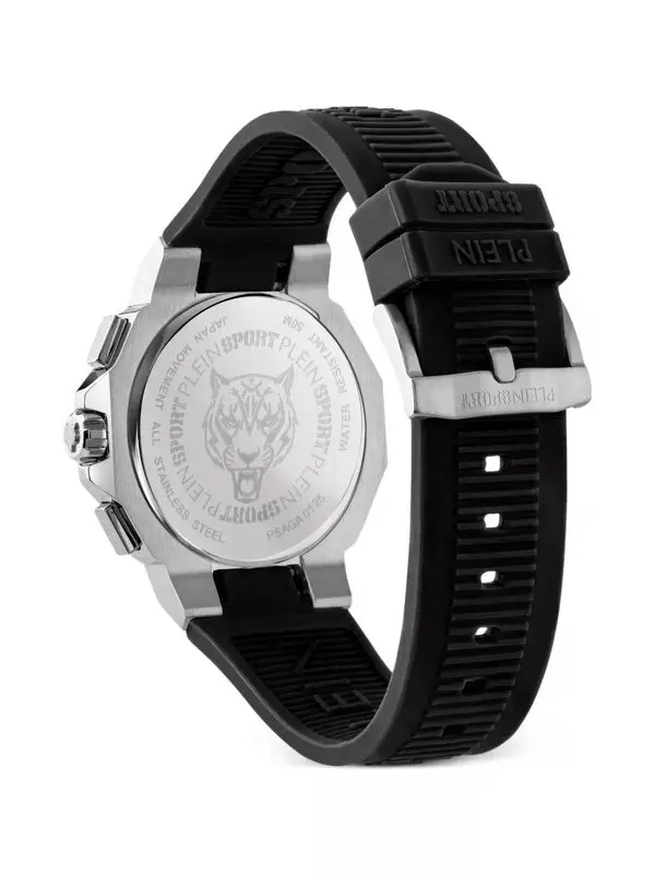 PLEIN SPORT Chronograph Watch With Stainless Steel Case And Rubber Strap
