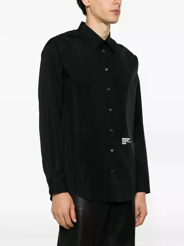 Dsquared2 Logo Print Poplin Shirt