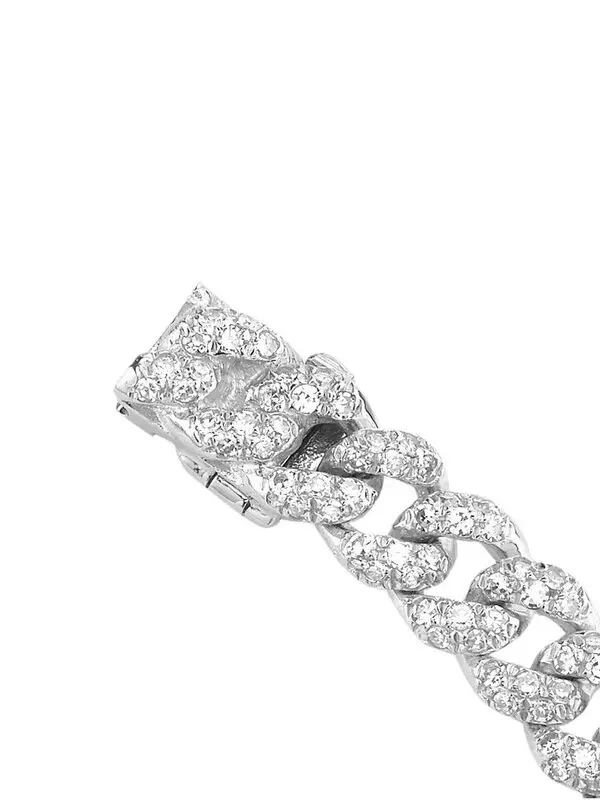 Shay 18k White Gold Pavé Diamond Chain Link Bracelet