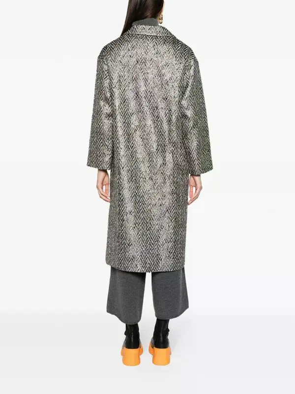Smythe Single-breasted Herringbone Coat