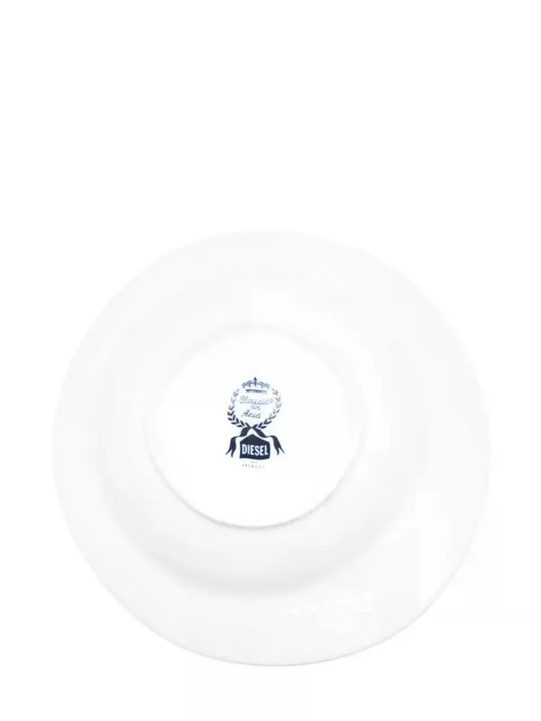 SELETTI X Diesel Living Flower Bird Soup Plate - Blue