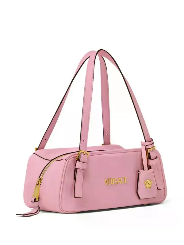 Versace Tag Bowling Shoulder Bag - Pink