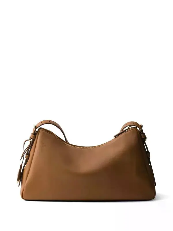 Prada Large Aimée Shoulder Bag - Brown