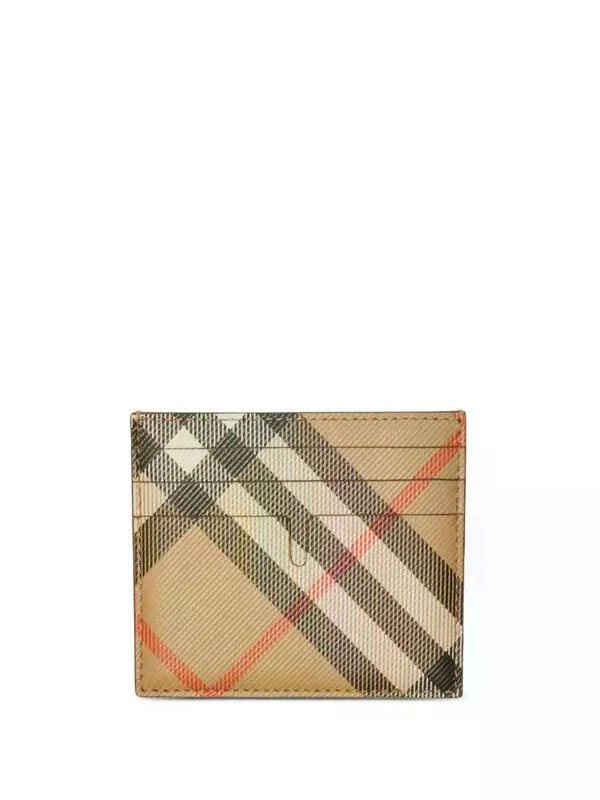Burberry Vintage Check Leather Cardholder
