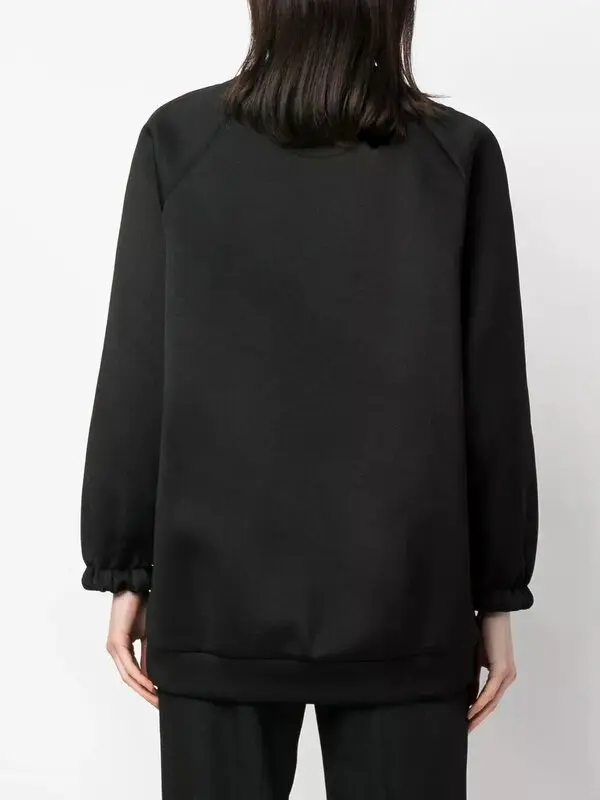 Max Mara Logo-embellished Long-sleeved Sweater