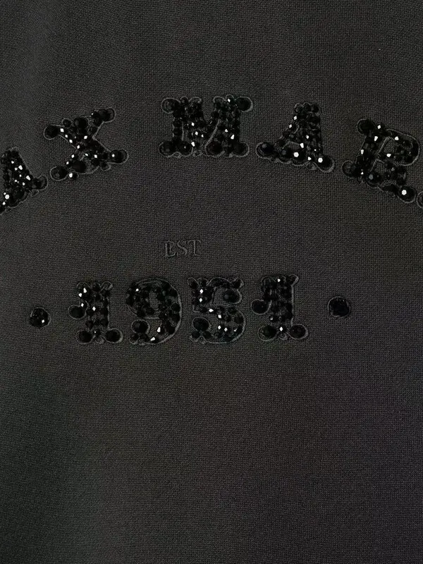 Max Mara Logo-embellished Long-sleeved Sweater