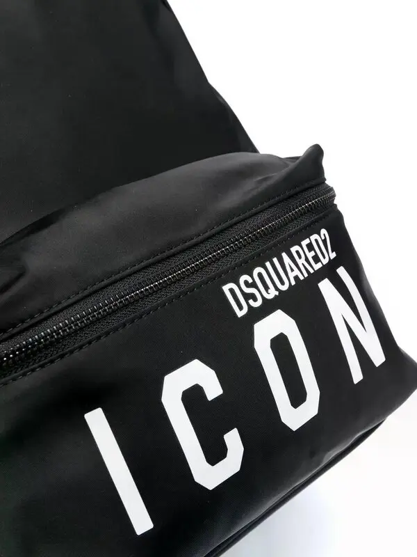 Dsquared2 Icon Logo-print Backpack - Black