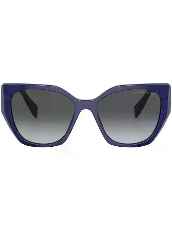 Prada Logo Cat-eye Frame Sunglasses - Blue