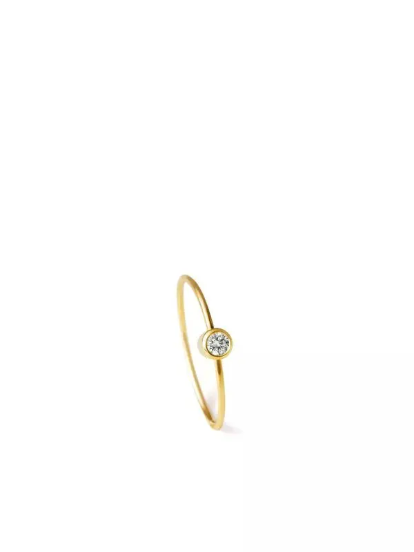 Shihara 18kt Yellow One-stone 02 Diamond Single Hoop Earring - Gold