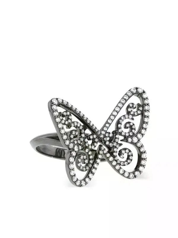 Messika 18kt Gold Arabesque Diamond Butterfly Cocktail Ring