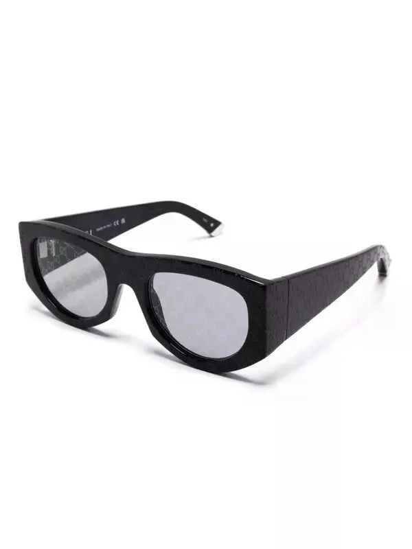 Gucci Geometric Frame Sunglasses - Black