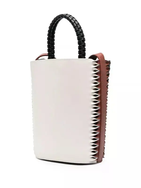 Chloé Colour-blocked Leather Bucket Bag