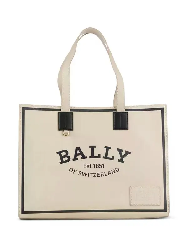Bally Logo Tote Bag - Neutrals
