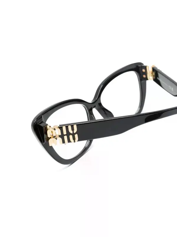 Miu Miu Logo-detail Cat-eye Frame Glasses