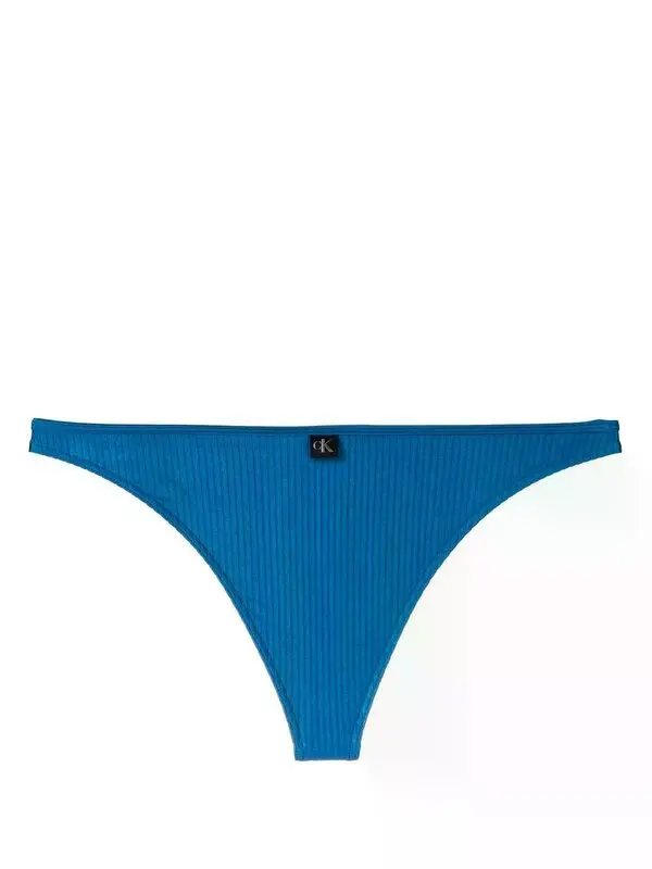 Calvin Klein Ribbed-detail Bikini Bottoms