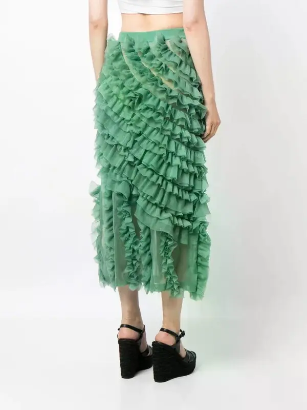 Ulla Johnson Sarafina Ruffled Midi Skirt
