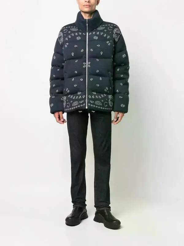 Alanui Printed Padded Jacket - Blue