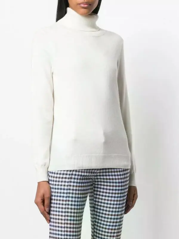 N.peal Cashmere Roll Neck Jumper - Neutrals
