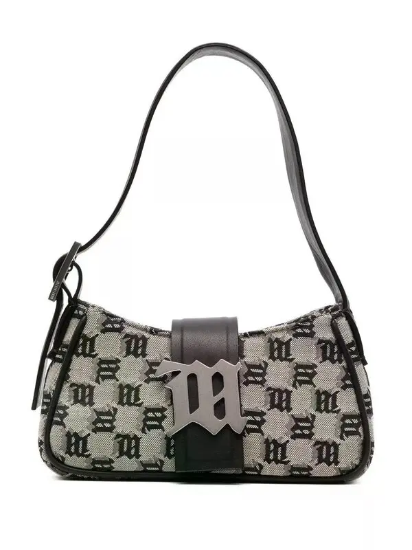 MISBHV Monogram Pattern Shoulder Bag - Neutrals