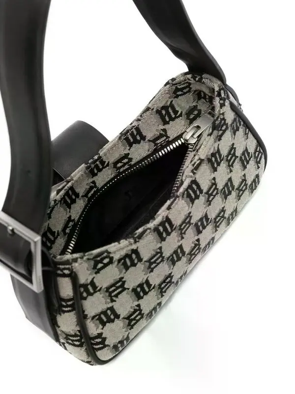 MISBHV Monogram Pattern Shoulder Bag - Neutrals