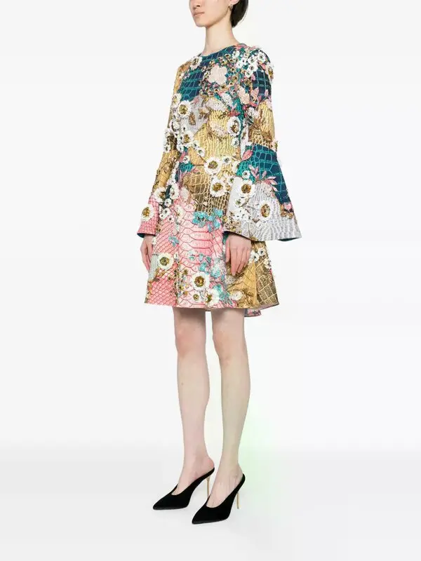 MARY KATRANTZOU Embellished Patchwork Dress