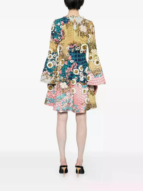 MARY KATRANTZOU Embellished Patchwork Dress