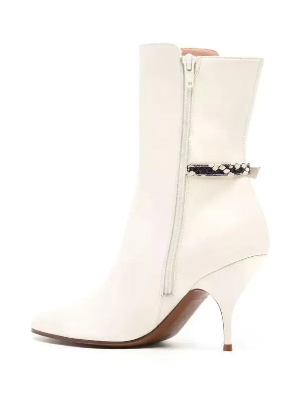 Bally Odeya 85mm Leather Boots - Neutrals