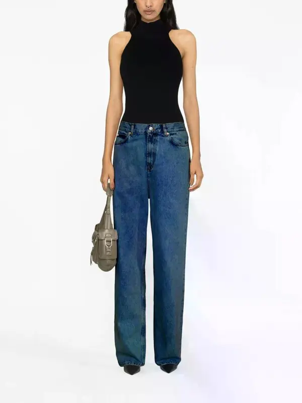Wardrobe.NYC Low-rise Straight-leg Jeans