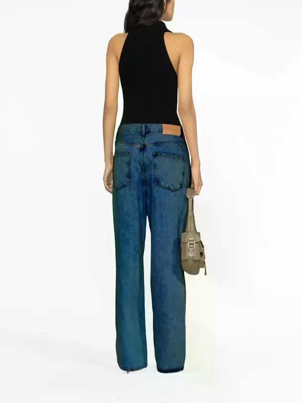 Wardrobe.NYC Low-rise Straight-leg Jeans