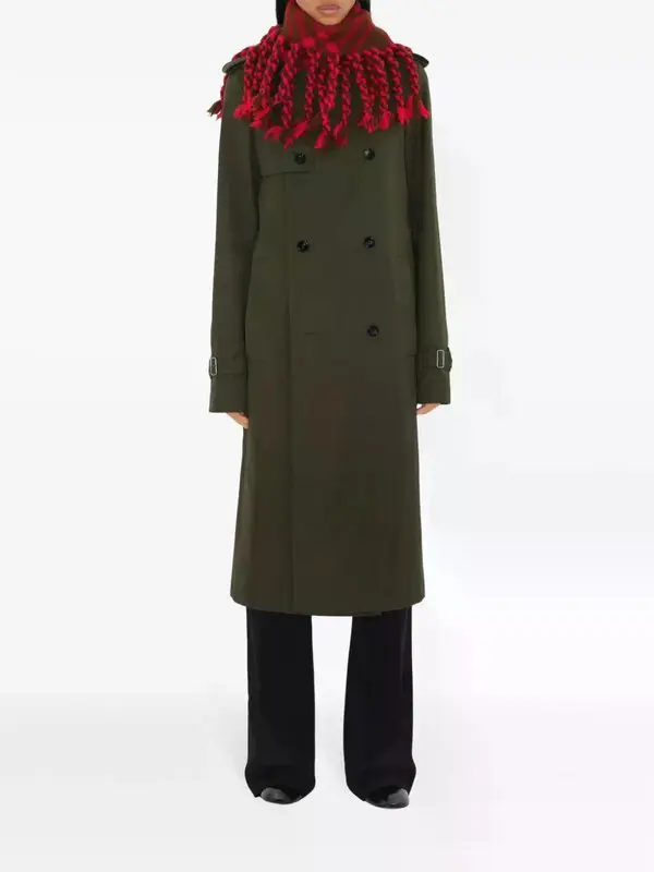 Burberry Check Wool Skinny Scarf