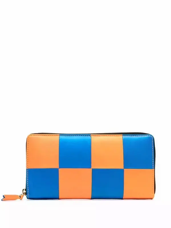 Comme Des Garçons Cdg Fluo Squares Wallet - Orange