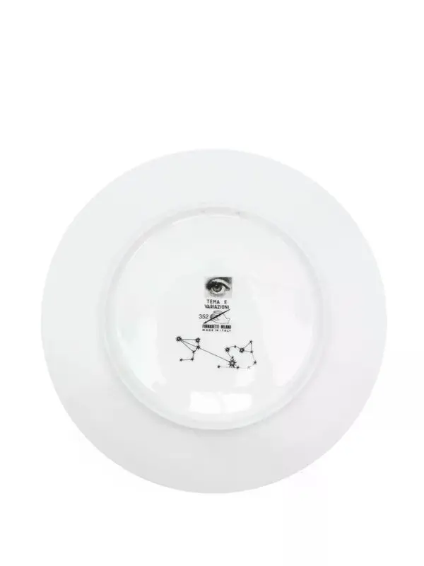 FORNASETTI Tema E Variazioni N.352 Leo Wall Plate - Black