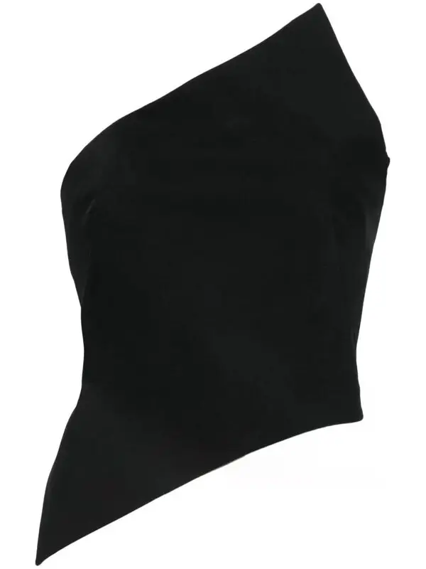 Alexander Wang Asymmetric Strapless Top - Black
