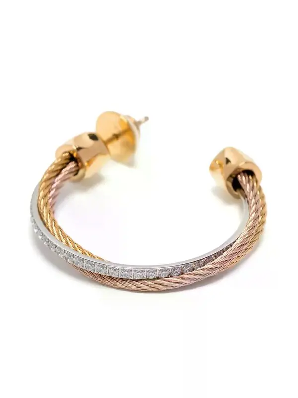 CHARRIOL Celtic Triquetra Hoop Earrings