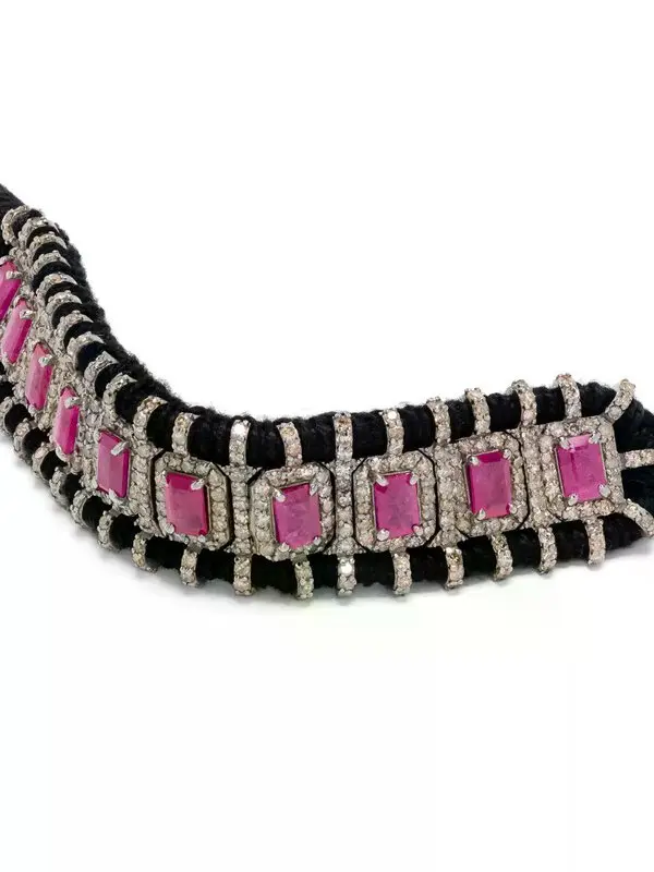 Jia Jia Ruby And Diamond Statement Bracelet