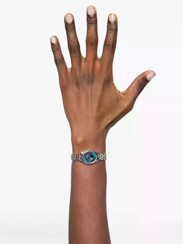 DANIEL WELLINGTON Stainless Steel Oval Watch - Blue