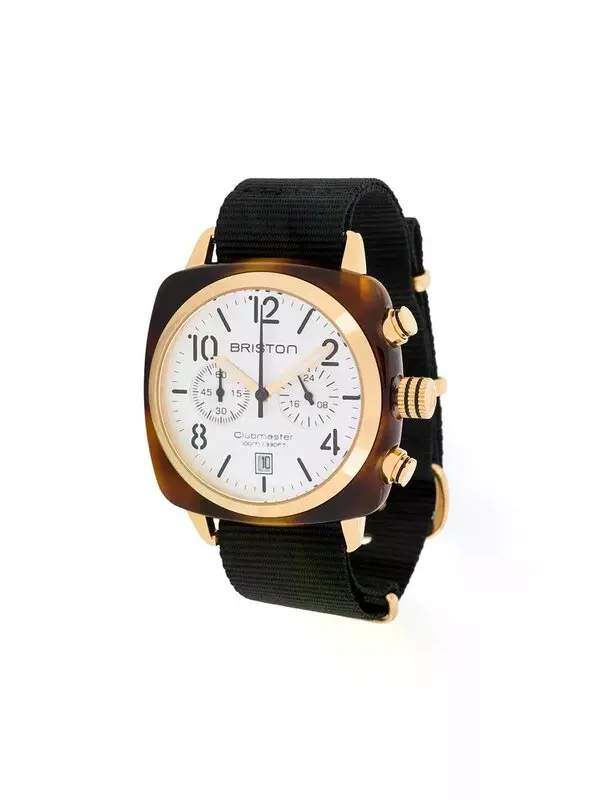 BRISTON Clubmaster Classic Chronograph Watch - Black