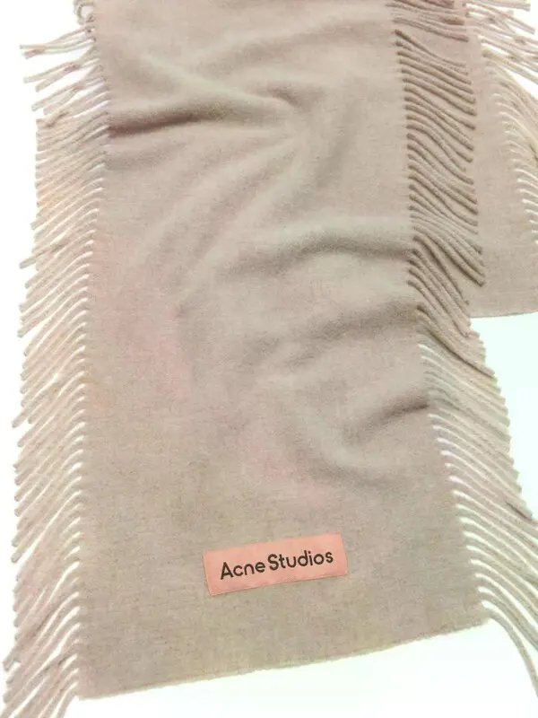 Acne Studios Wool Fringed-edge Scarf - Neutrals